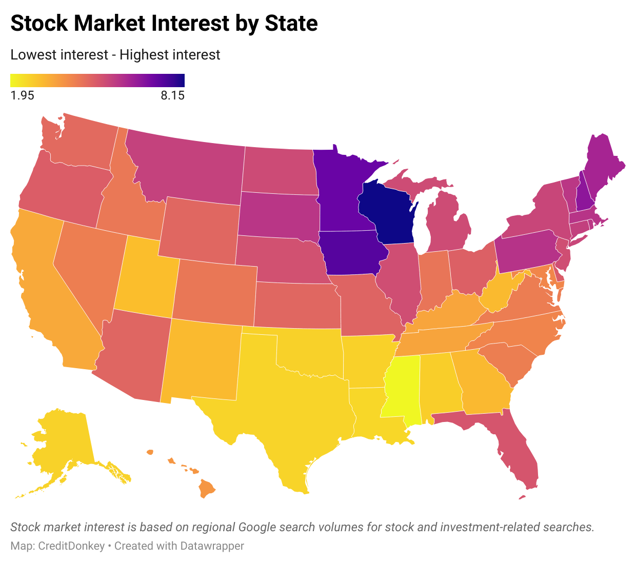 These states have the most engaged stock-market investors - Equities.com